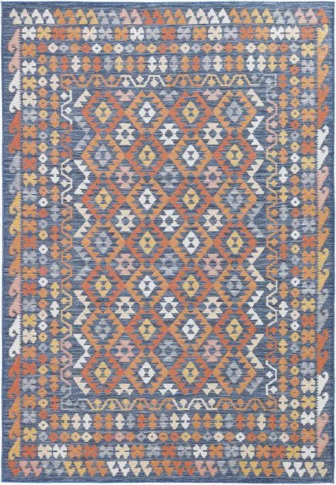 Oboustranný koberec Echo Aztec Navy