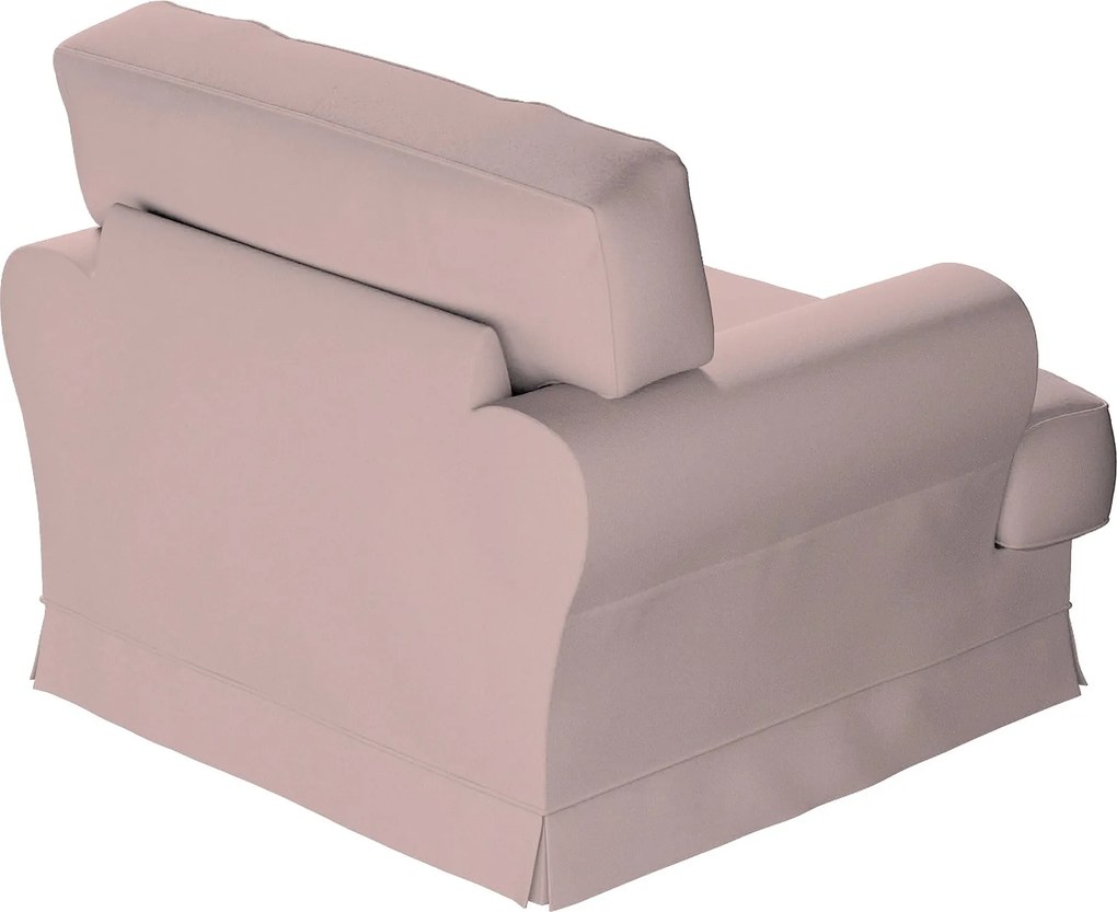 Potah na křeslo IKEA Ekeskog barva růžová látka pletený vzor