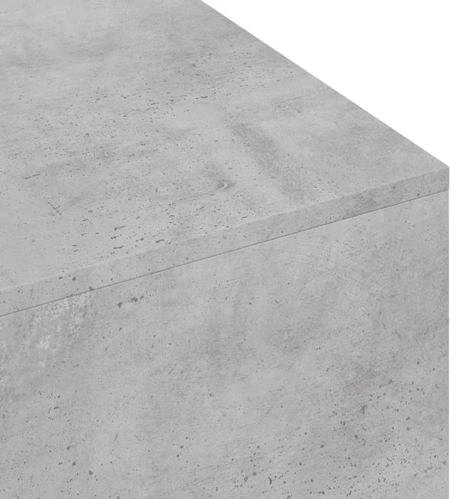 Konferenční stolek betonově šedý 100x49,5x31cm kompozitní dřevo - Default Title