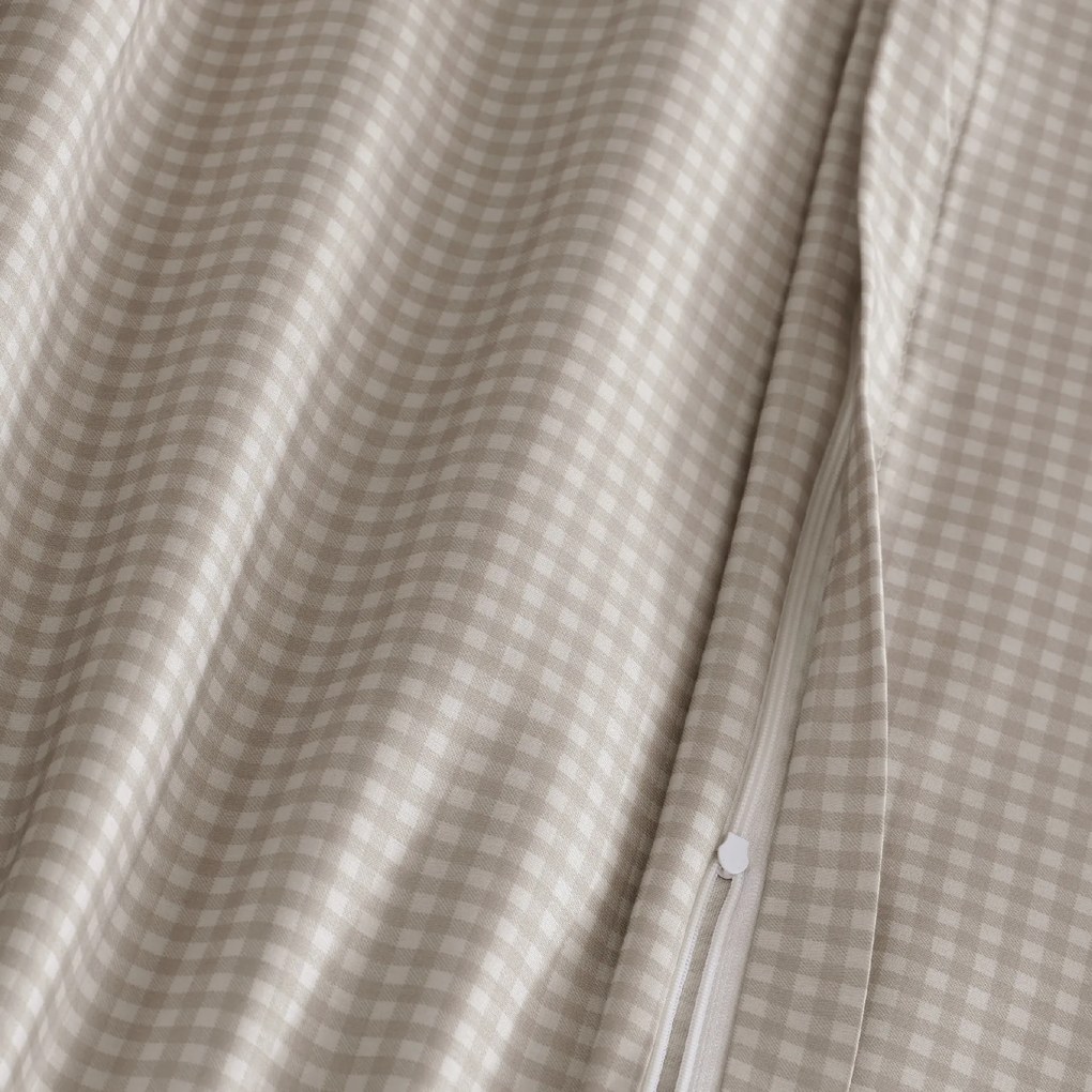 Florella Saténové povlečení Edel Satin Karo Five Linen Rozměr: 70x90 + 140x200 cm