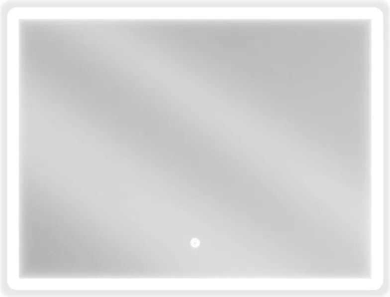 Mexen Navia koupelnové zrcadlo s podsvícením 80 x 60 cm, LED 6000K, proti zamlžení - 9803-080-060-611-00