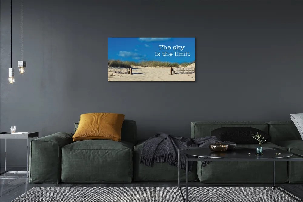 Obrazy na plátně Beach nebe string 125x50 cm