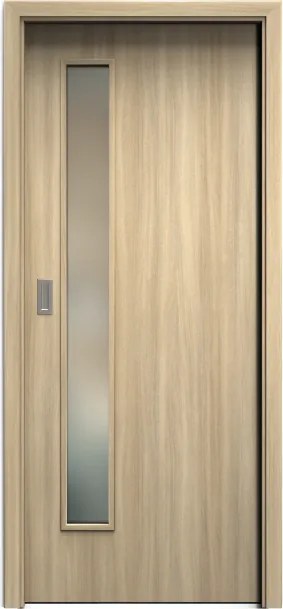 SAPELI ELEGANT KOMFORT M60 - CPL LAMINÁT - POSUVNÉ DVEŘE VČ. ZÁRUBNĚ - dub Hikari Průchozí šířka (cm): 90, Průchozí výška (cm): 210