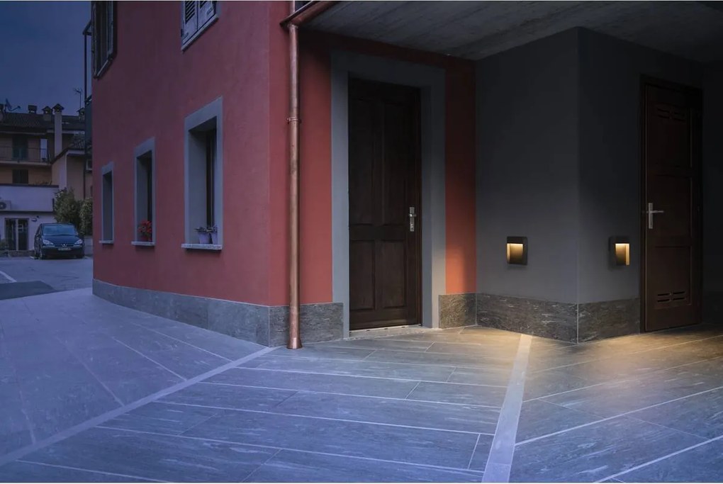 LA 1002952 FLATT Outdoor, nástěnné LED svítidlo, 3000K, IP65, antracitové - BIG WHITE (SLV)