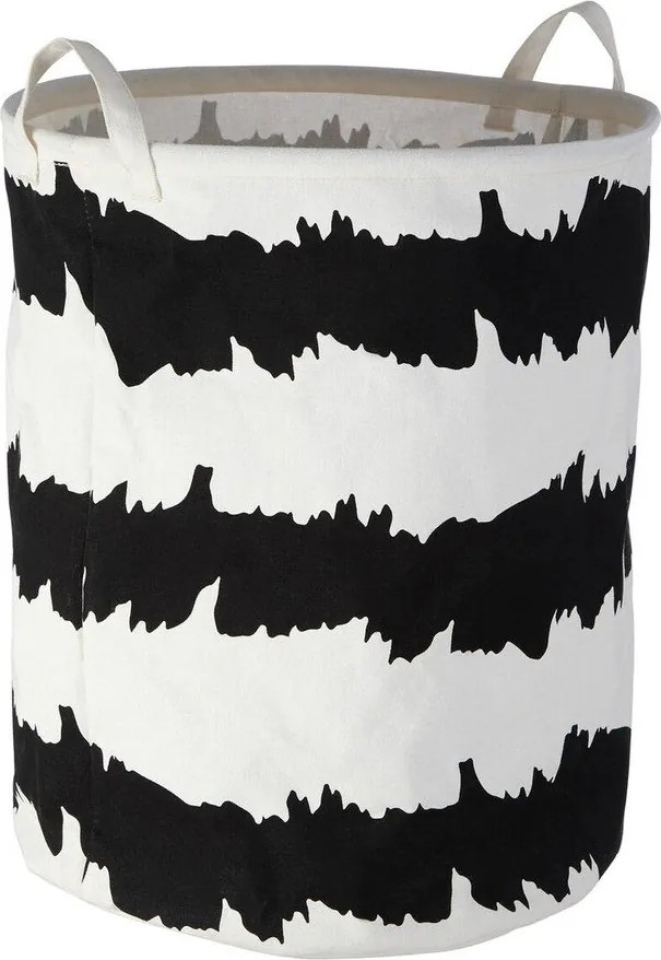 Černobílý látkový koš na prádlo Harga – Premier Housewares