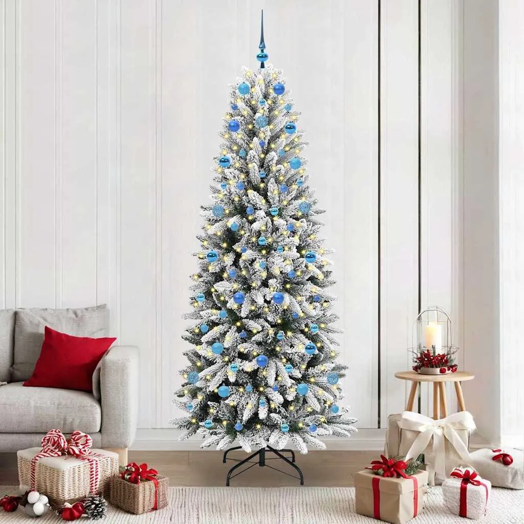 Umělý vánoční stromeček Bílá 210 cm PVC, plast, ocel a PE 3396064