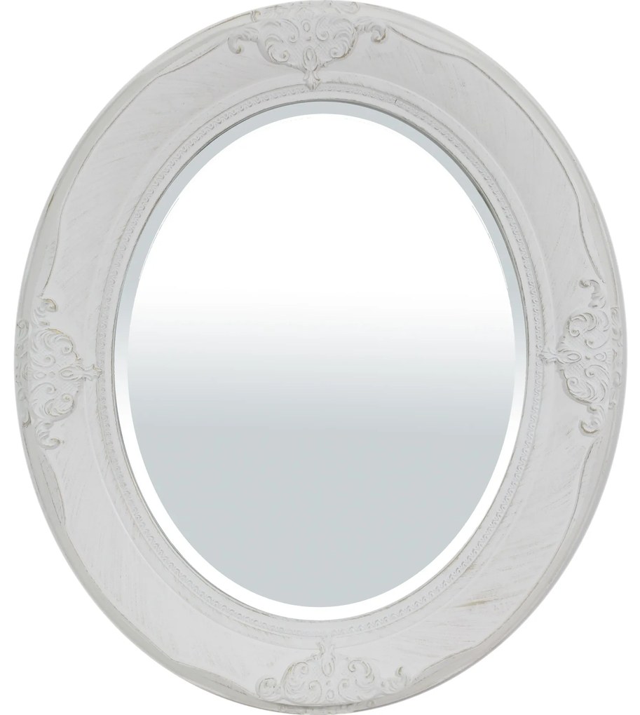 Zrcadlo oválné bílé 93963
