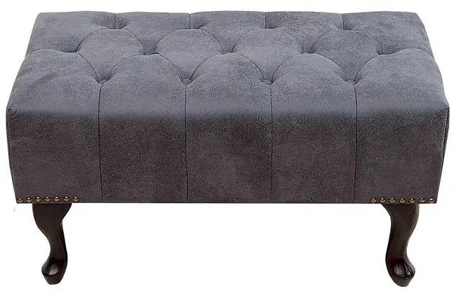 Taburetka Chesterfield šedá