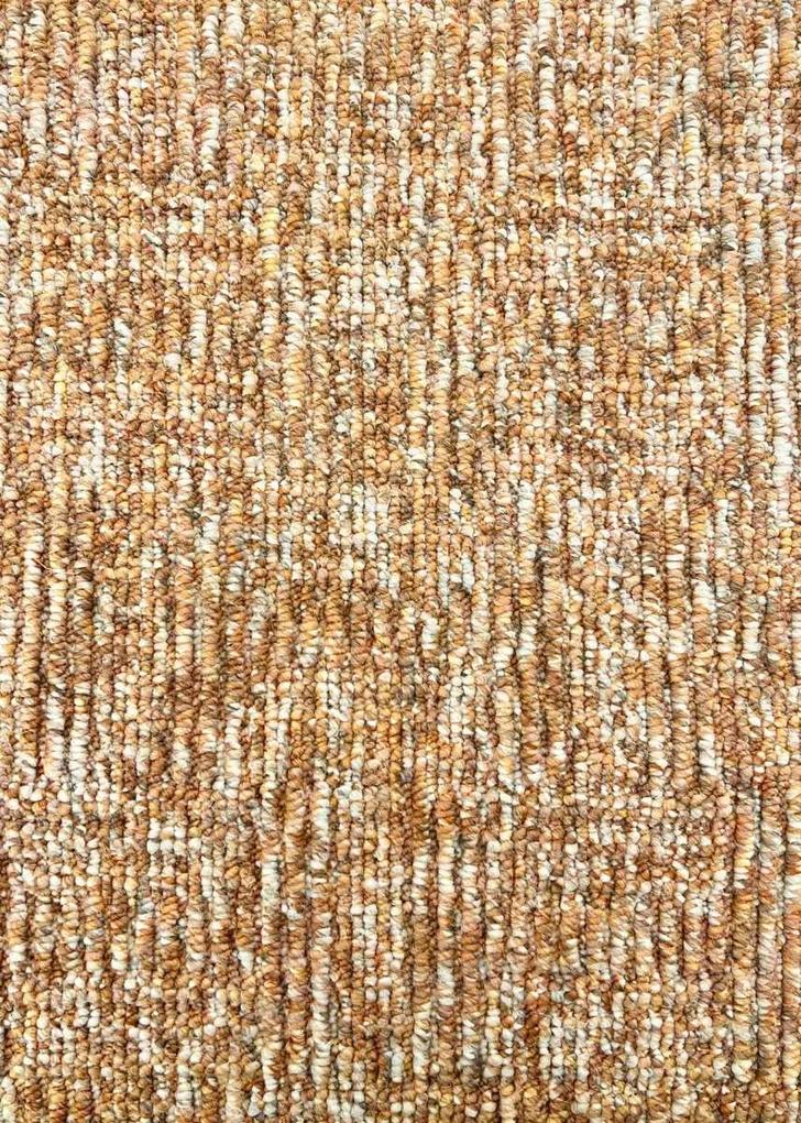 koberec LOFT 15 šíře 5m hnědo-béžový
