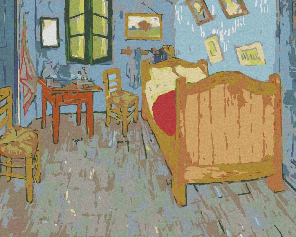zuty zuty - malování podle čísel - ložnice v arles (vincent van gogh), 80x100 cm, plátno