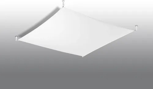 Stropní svítidlo SOLLUX Luna 4 G13 6x9W bez zdroje tkanina bílá SL.0740