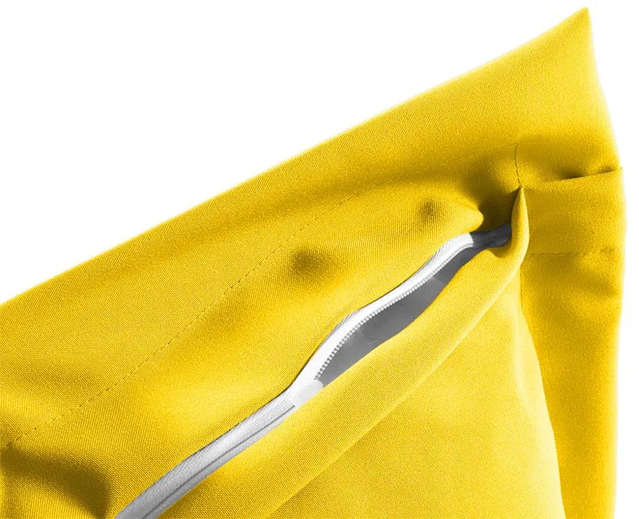 Biante Dekorační povlak na polštář s lemem Rongo RG-029 Sytě žlutý 35 x 45 cm