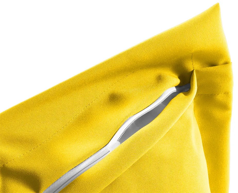 Biante Dekorační povlak na polštář s lemem Rongo RG-029 Sytě žlutý 40 x 40 cm