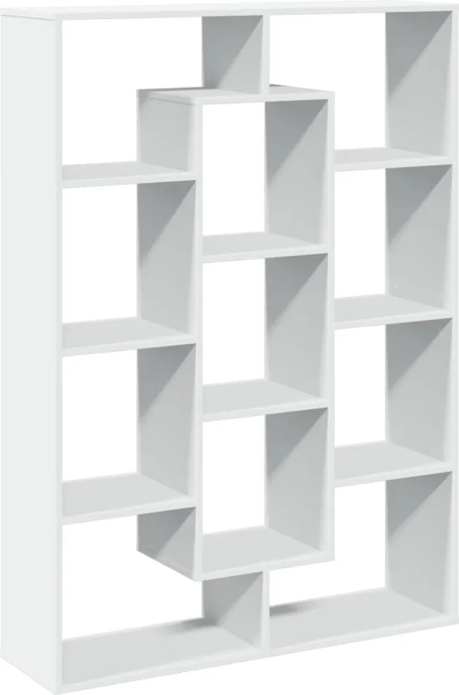 Knihovna bílá 102 x 29 x 143 cm kompozitní dřevo 3310298