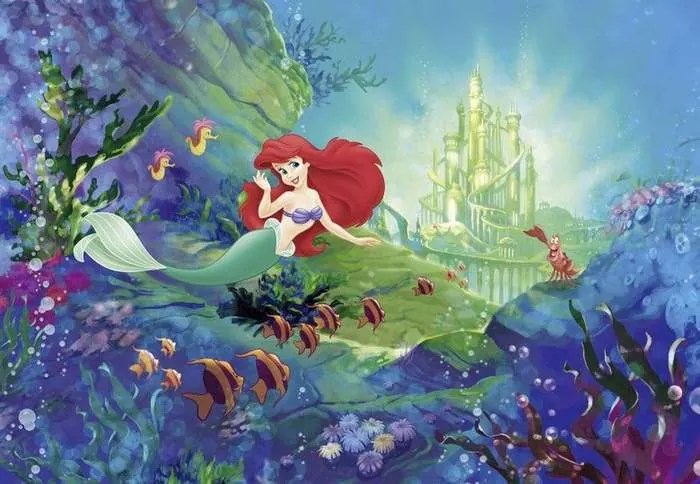 Fototapeta Komar Disney 8-4021 Ariel's Castle (368 x 254 cm)