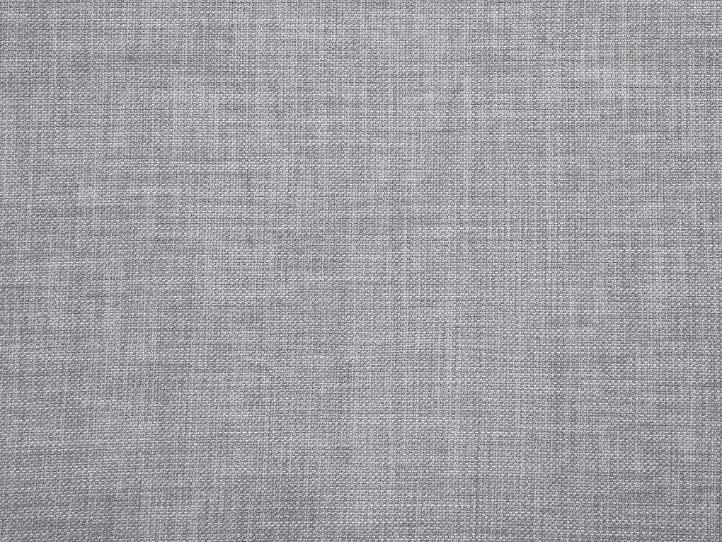 Čalouněná postel ve světle šedé barvě 160 x 200 cm FITOU Beliani