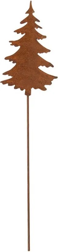 Rustikální rezavý zápich stromek Christmas Tree Rust M - 11*1*50 cm