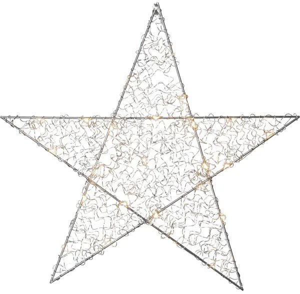 Dekorativní hvězda STAR TRADING Star Loop - stříbrná