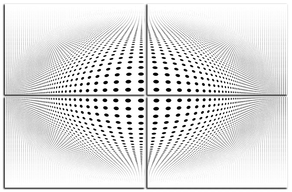 Obraz na plátně - Abstraktní geometrická sfera 1218D (120x80 cm)