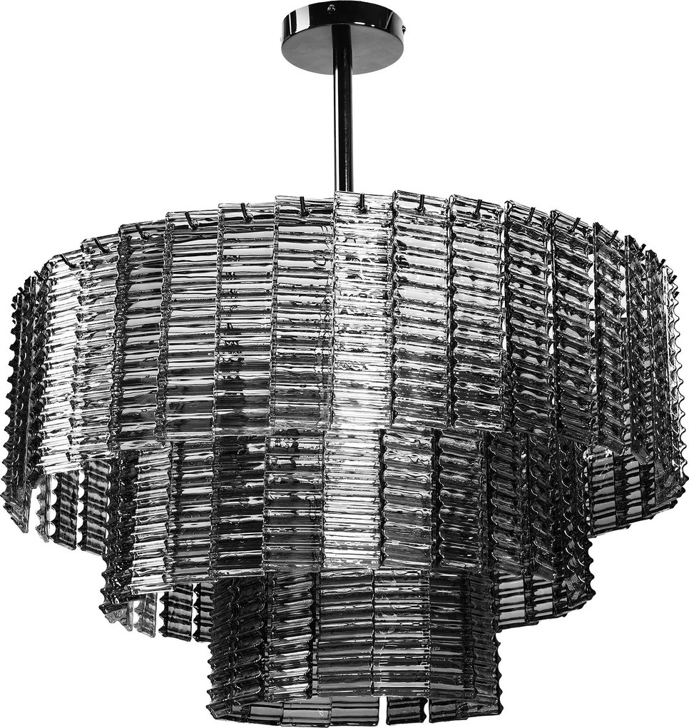 Toolight Toolight, závěsné stropní svítidlo 62cm, 8xE14, APP1678-8CP, šedá, OSW-09313