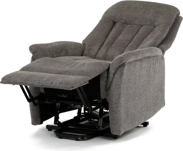 Polohovací křeslo šedé, elektrické TV-Q8575 GREY2