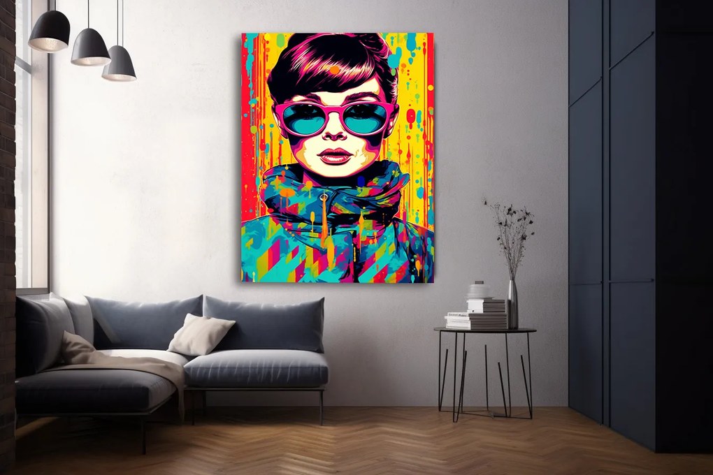 Tinno Obraz Audrey Hepburn Pop art Rozměr: 60 x 90 cm