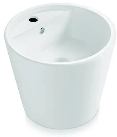 Bathco 4057 - Umyvadlo na desku FLORENCIA pr. 42 cm porcelán/bílá