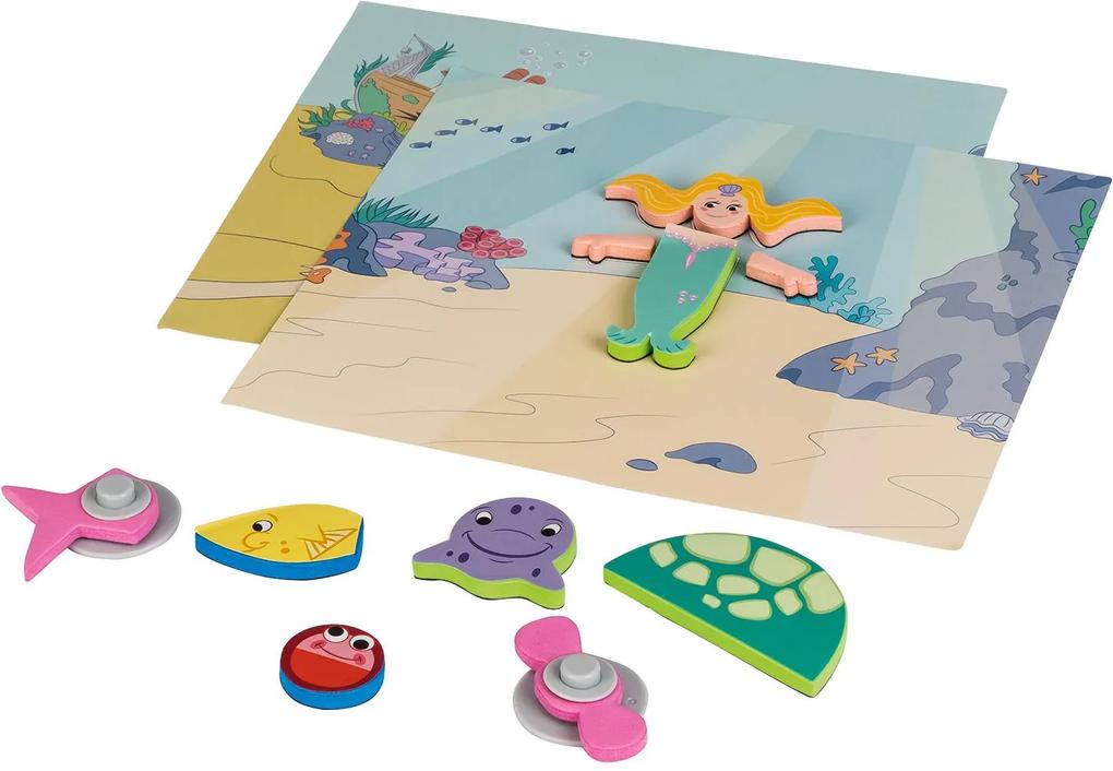 PLAYTIVE®JUNIOR Magnetické puzzle (malá mořská víla), Provedení: malá - 4056232467353