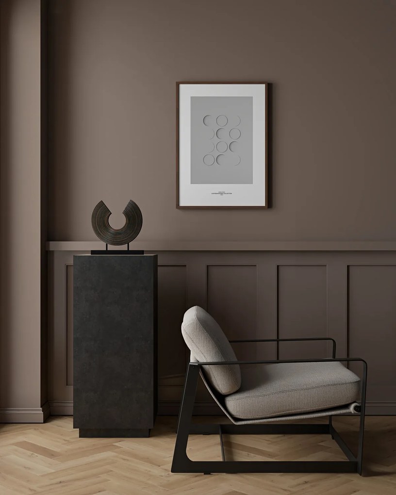 Idealform Poster no. 4 Shadow forms Barva: Smokey taupe, Velikost: 300x400 mm