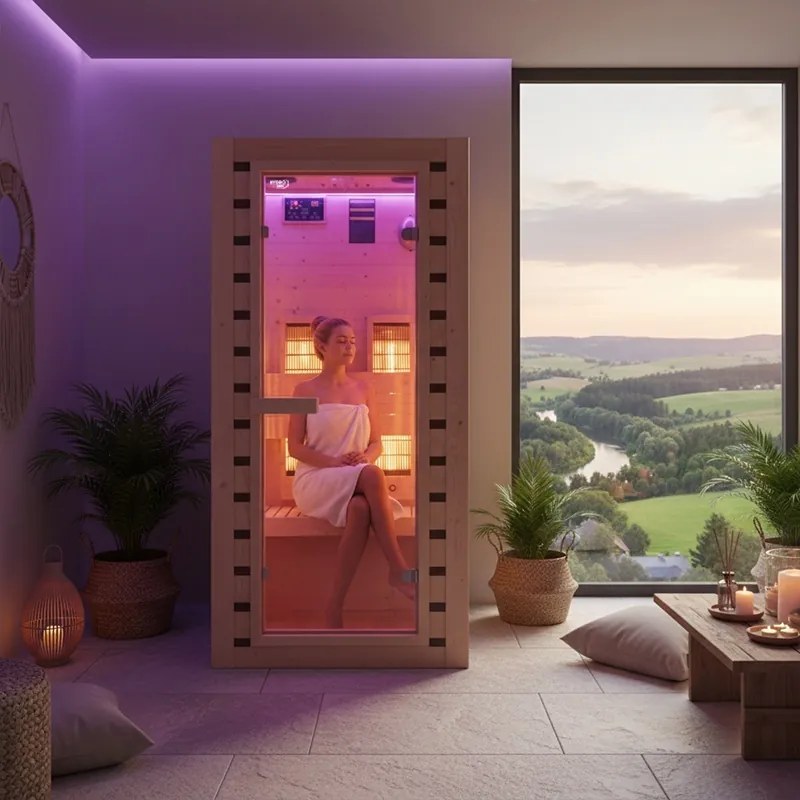 BPS-koupelny Infrasauna Relax HYD-6711 90x90, 1 osoba