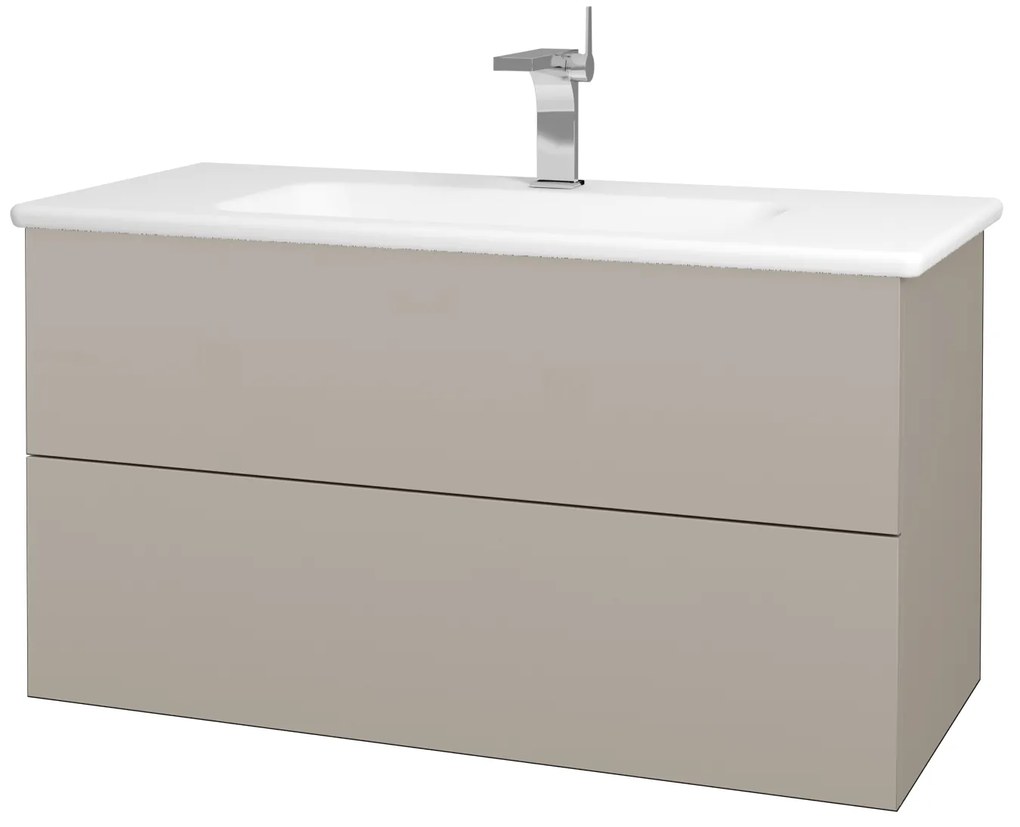 Dřevojas Koupelnová skříň VARIANTE SZZ2 100 (umyvadlo Euphoria) Varianta: N01 Bílá lesk / M01 Bílá mat