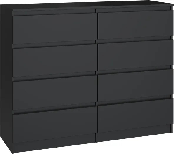 TPS Komoda MALAVA M8 120 cm - Černá