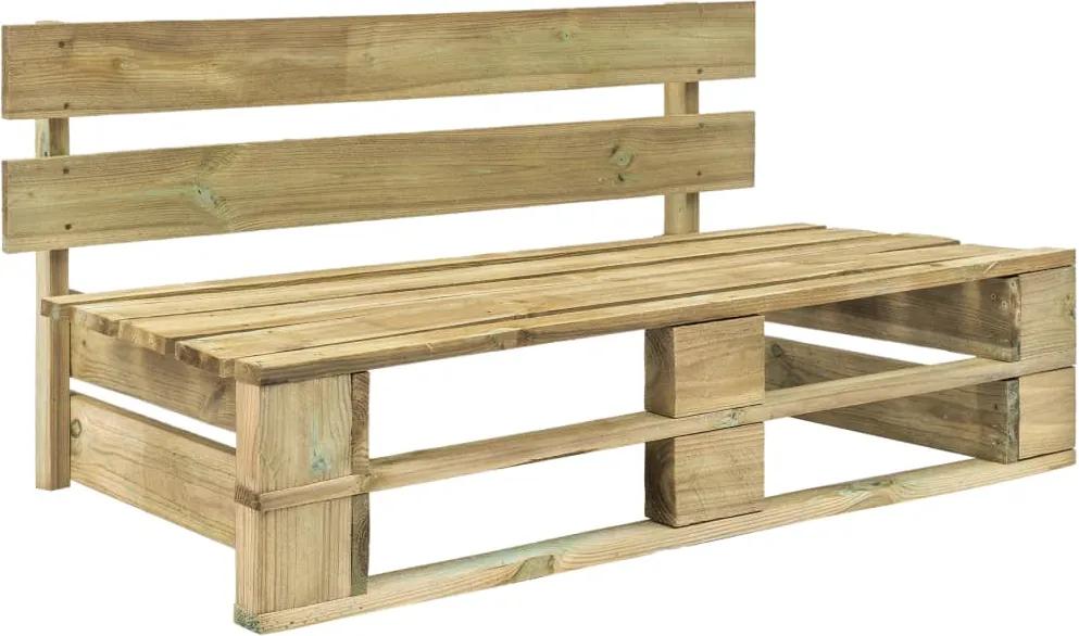 Zahradní lavice z palet - FSC dřevo | zelená