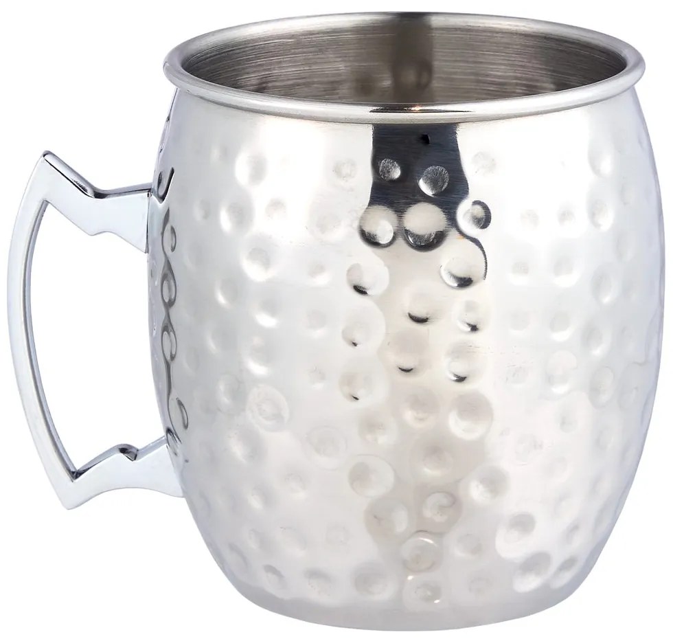 MOSCOW MULE Hrnek tepaný 470 ml - stříbrná