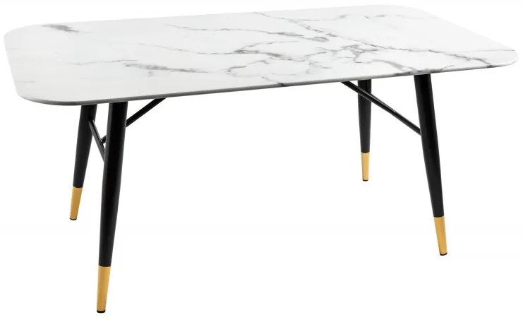 Konferenční stolek Paris 110cm bílý mramorový vzhled/ 41883
