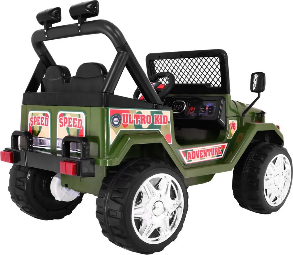 Ramiz Dětské terénní auto na baterie Raptor Drifter zelené + ovladač pro dálkové ovládání