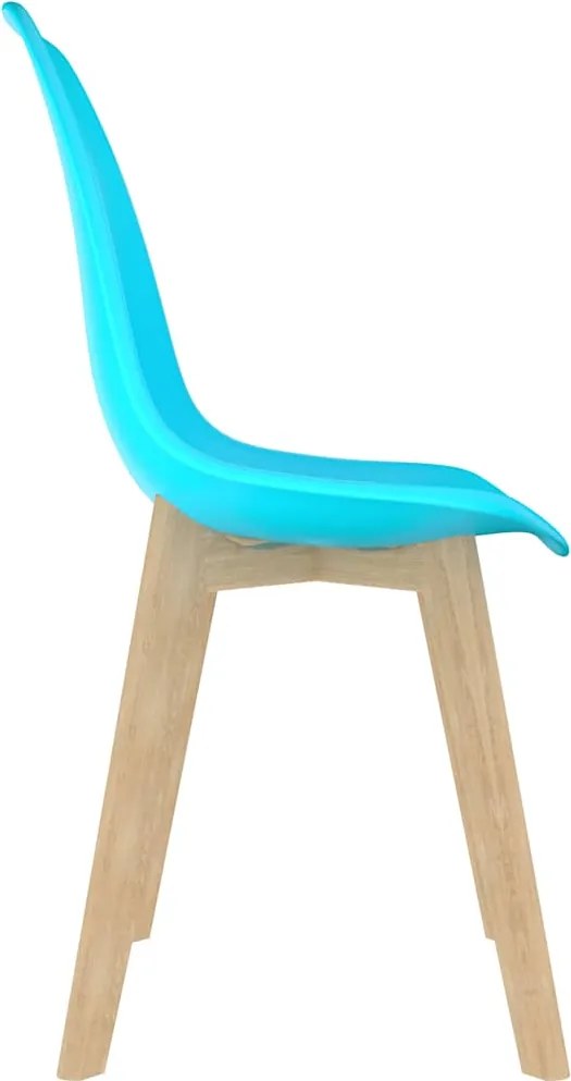 Otočné jídelní židle 2 ks modré plast 289125