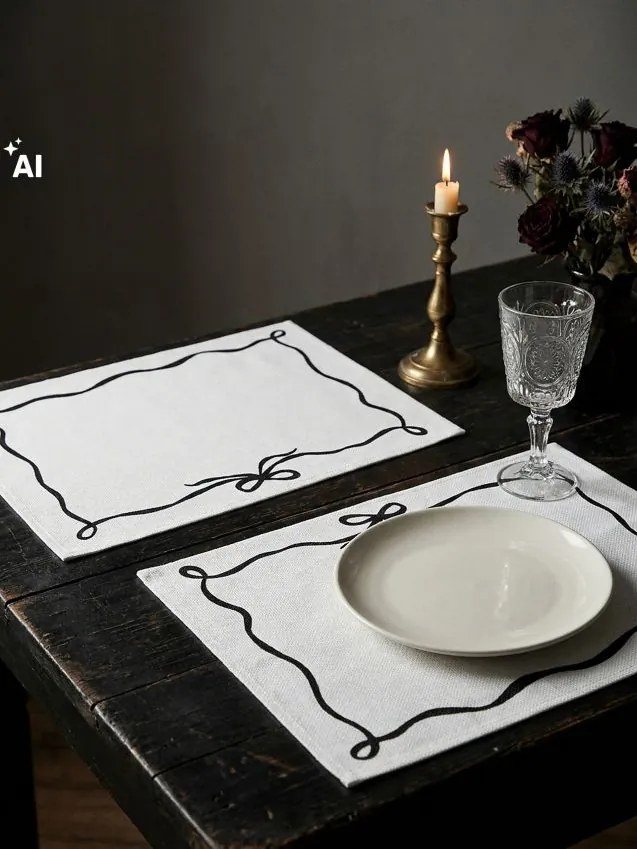 Sinsay - Prostírání na stůl s halloweenským motivem 2 ks - oranžová