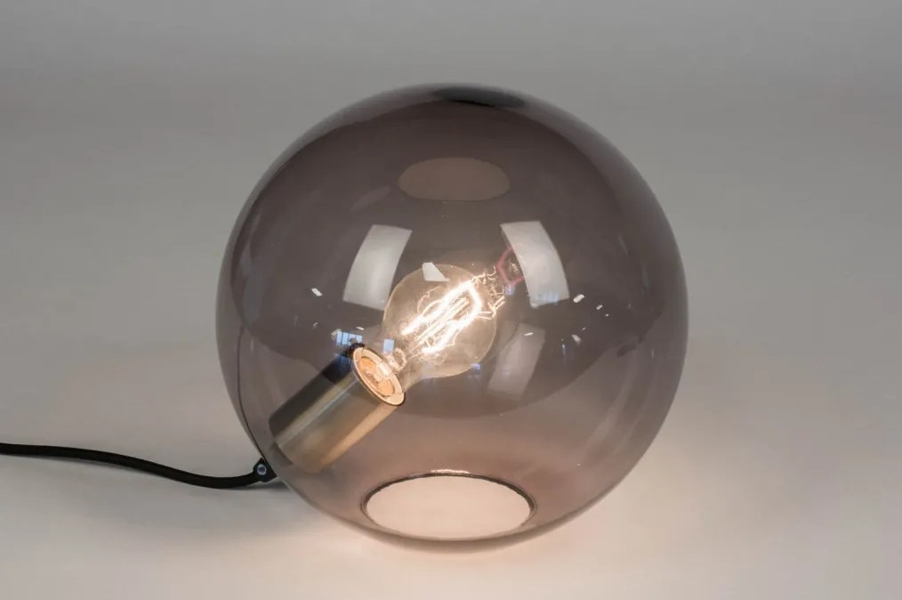 Stolní designová skleněná lampa Prisma I