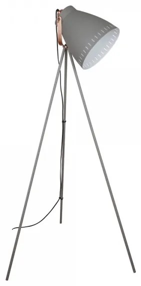 Stojací lampa Torino na trojnožce šedá