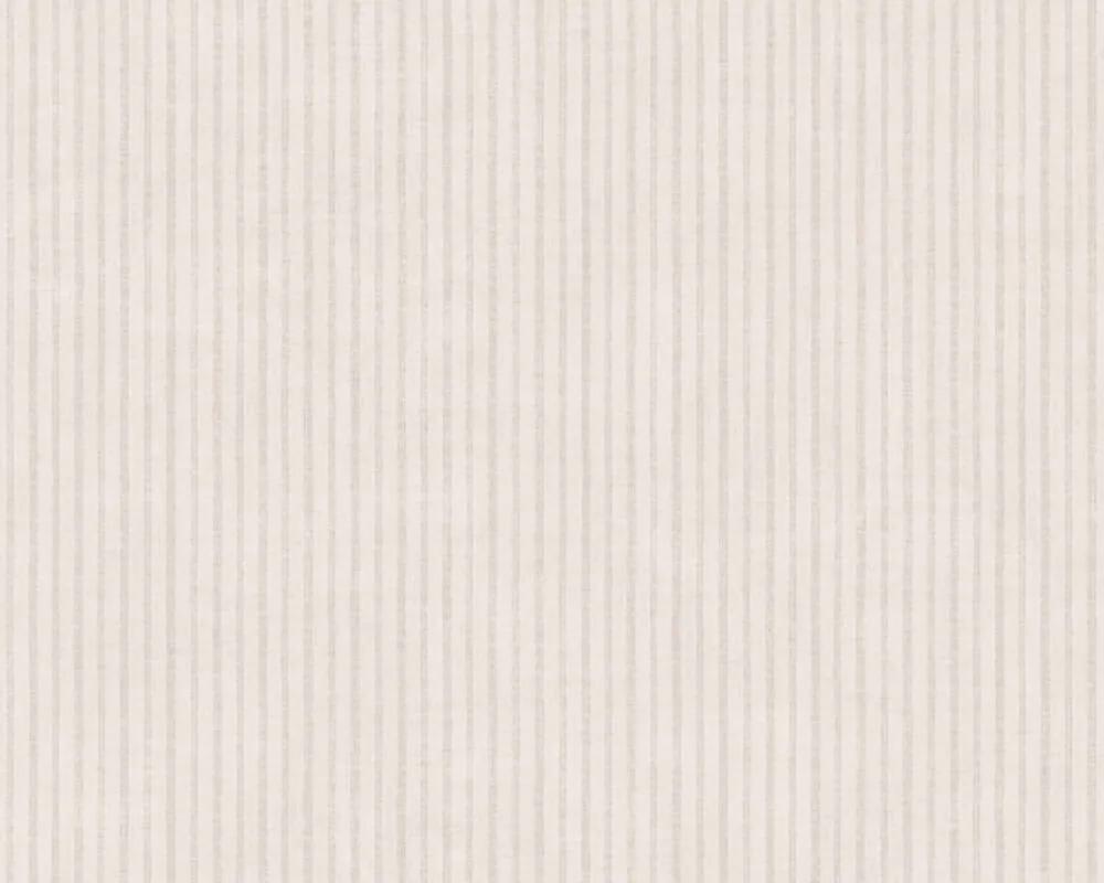 Vliesová tapeta béžové a krémové proužky ve vintage stylu, 390762 / Tapety na zeď 39076-2 Maison Charme (0,53 x 10,05 m) A.S.Création