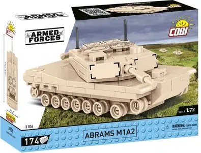 COBI 3106 Armed Forces Abrams M1A2 / 174 kostek / 1:72 / od 6 let