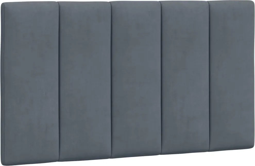 Postel s matrací Hanko tmavě šedá 80 x 200 cm samet 3208563