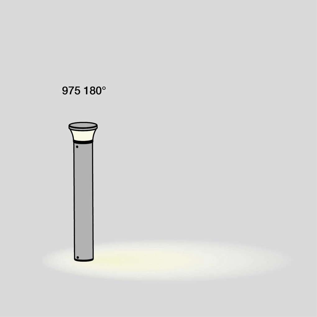 SLC SLC1417 LED venkovní sloupkové svítidlo Faro 975mm Bollard černé 1126lm 2700/3200/4000K Ra80 nastavitelná intenzita IP66 180 - TLG