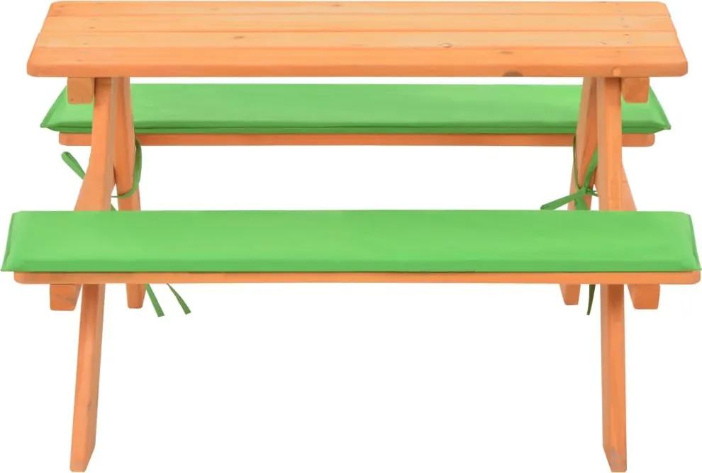 vidaXL Dětský piknikový stůl s lavičkami 89 x 79 x 50 cm masivní jedle [91793]