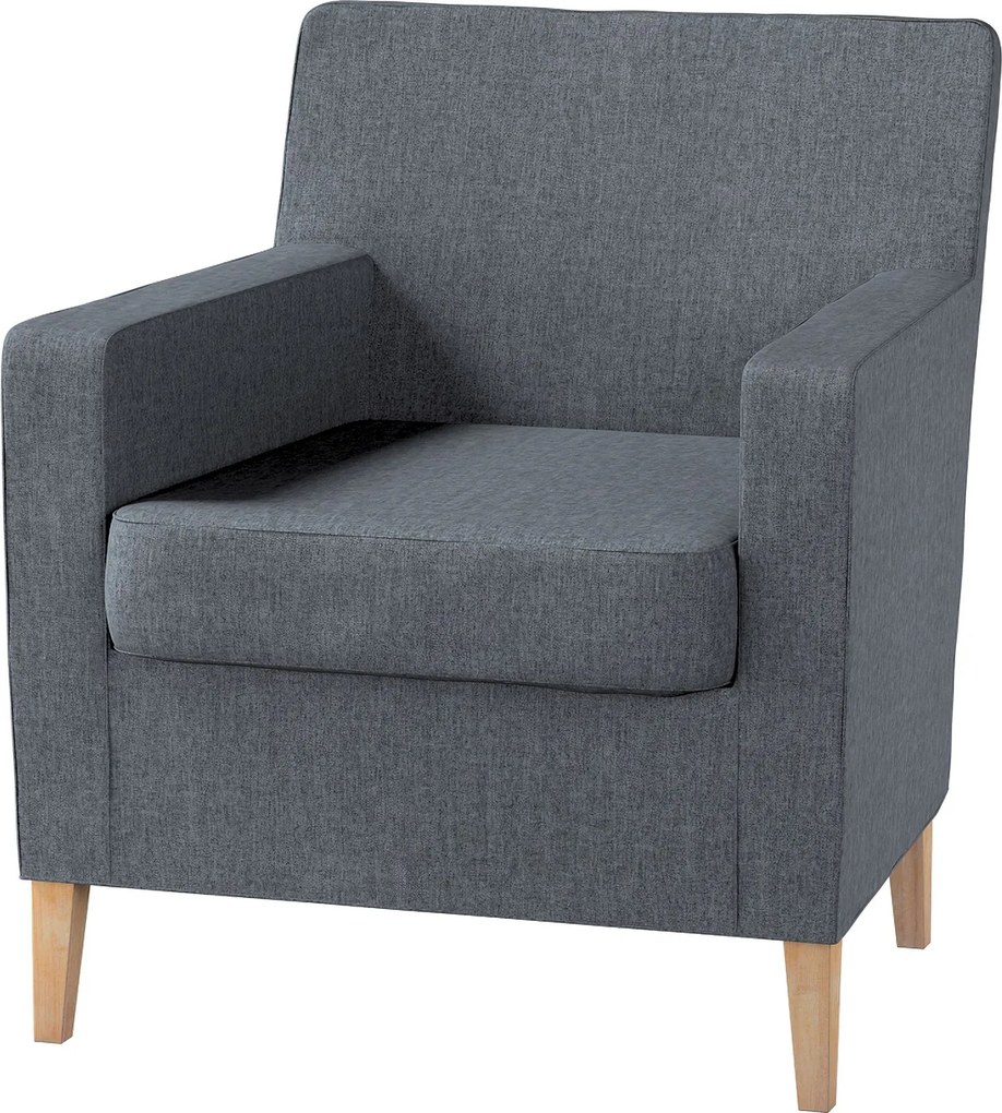 Potah na křeslo IKEA Karlstad barva šedá látka pletený vzor