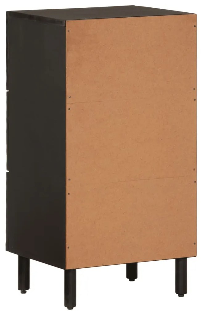 Odkládací skříňka černá 40x33x75 cm masivní mangovníkové dřevo,  356842
