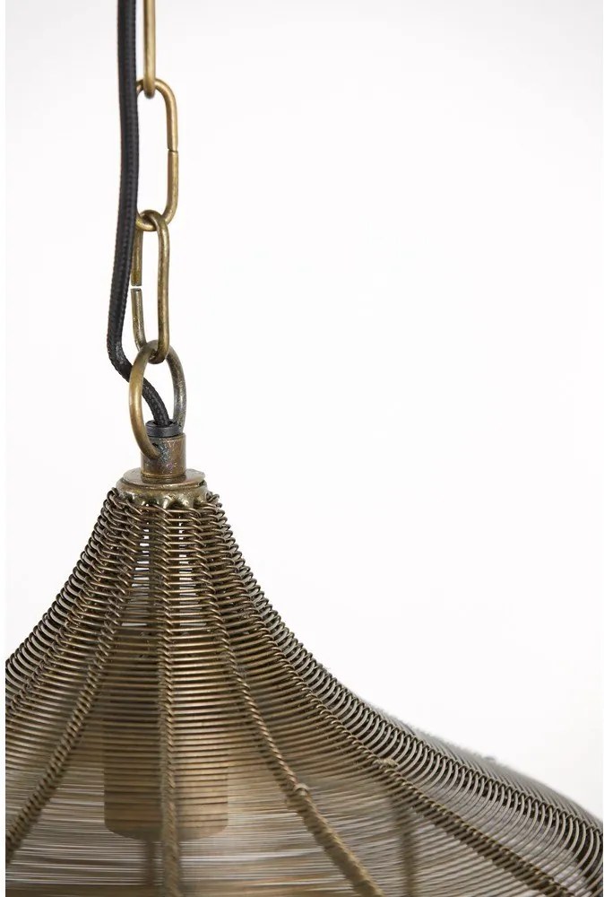 Kovové závěsné svítidlo v bronzové barvě ø 36 cm Alvaro – Light & Living