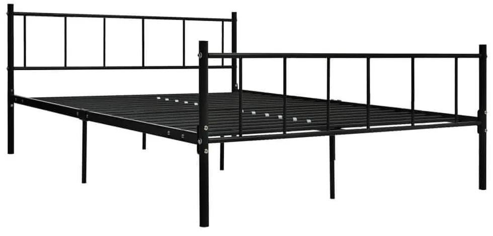 Petromila Rám postele černý kov 180 x 200 cm