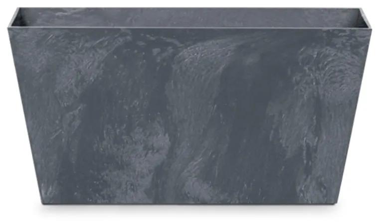 PROSPERPLAST Truhlík - TUBUS CASE Beton Effect Rozměr: 60x32,4 cm, Barva: antracit